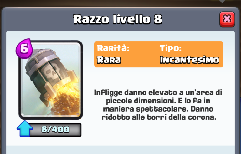 Clash Royale Guida: Razzo - Quando e Come utilizzarlo