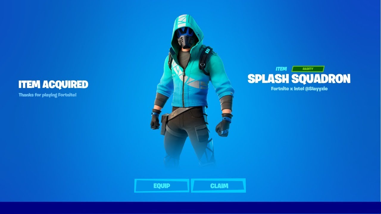 Fortnite: Come riscattare la Skin esclusiva Squadron Splash di Intel GRATIS
